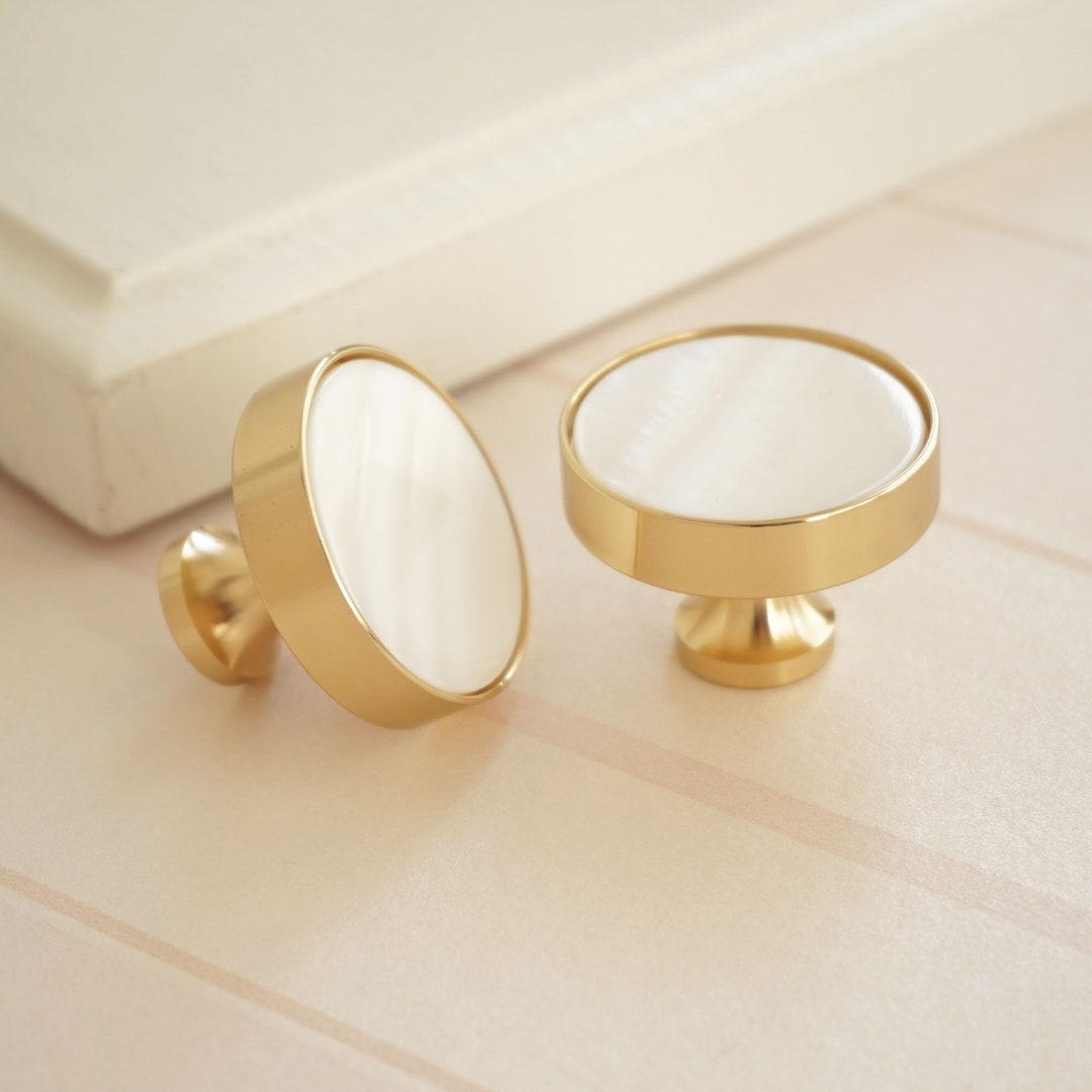 Creative Brass Drawer Knobs Shell Knobs Cabinet Knobs Wardrobe Door ...