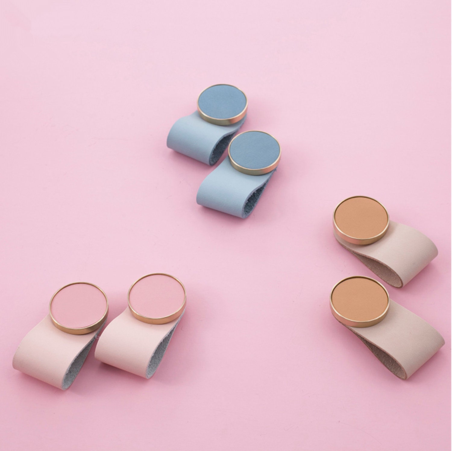 Leather Brass Knobs Cabinet Knobs Door Knobs Drawer Knobs | Etsy