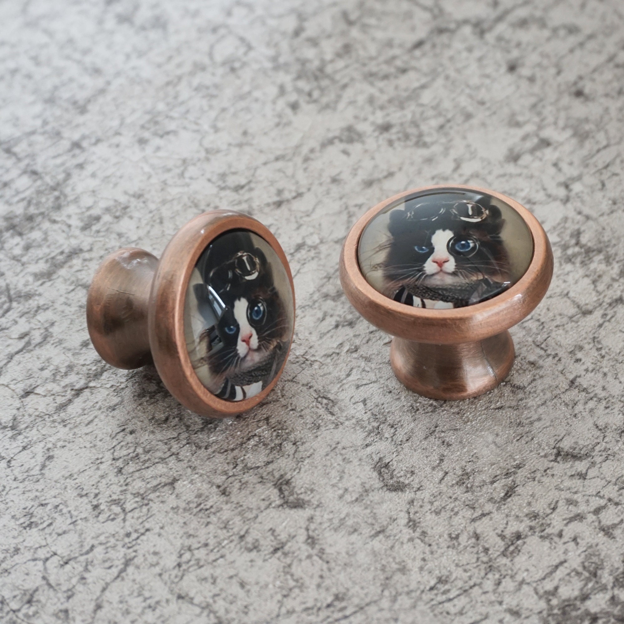 Cat Drawer Knobs Handles Dresser Knobs Handmade Cupboard Pulls | Etsy