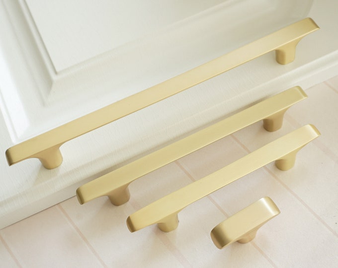 5'' Pure Copper Cabinet Handles Drawer Pulls Handles - Etsy