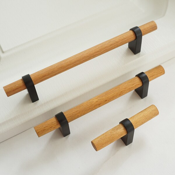 Wood Cabinet Pulls - Etsy