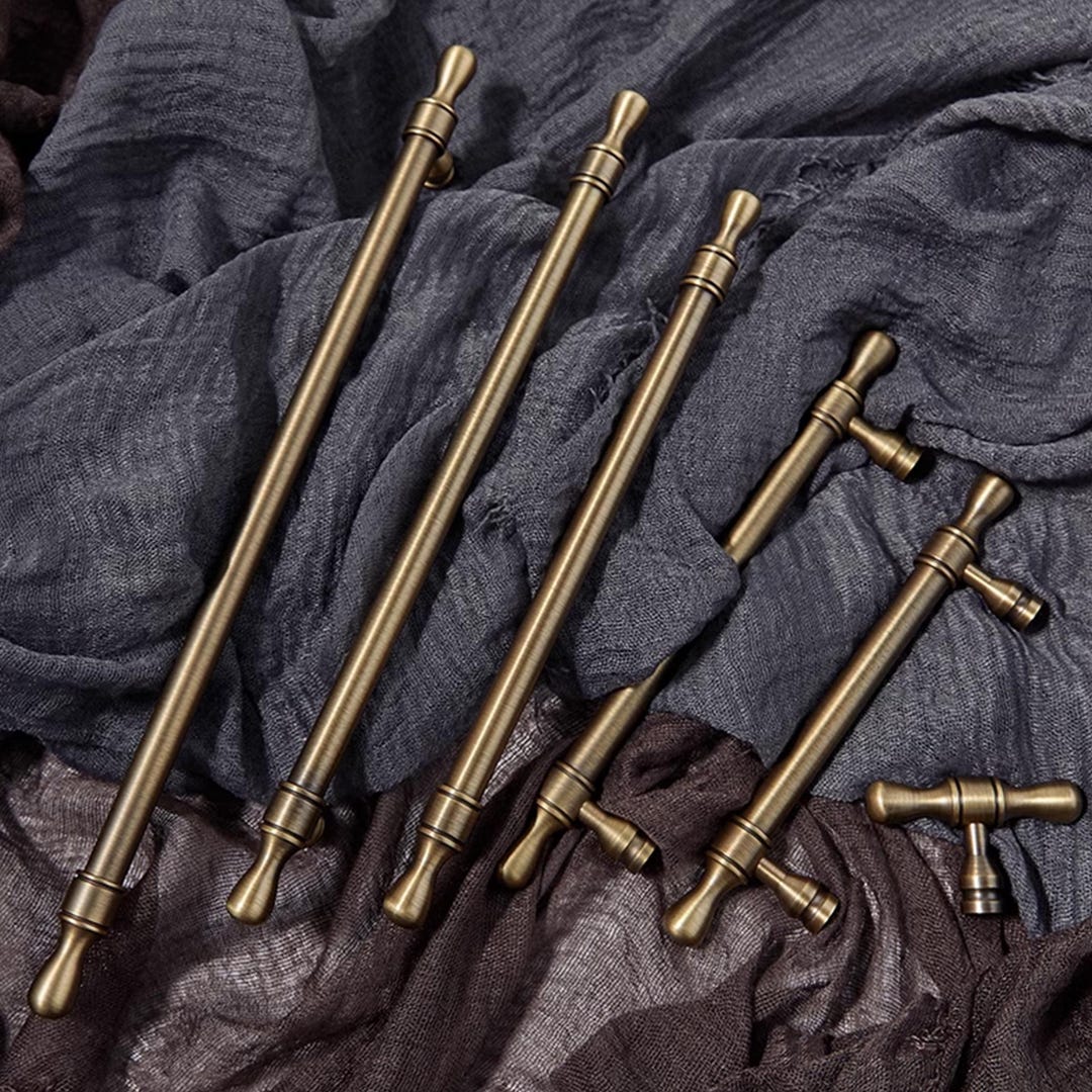 Solid Brass Drawer Pulls Knobs Antique Bronze Kitchen Handle Knob Cabinet Pulls Wardrobe Pulls ...