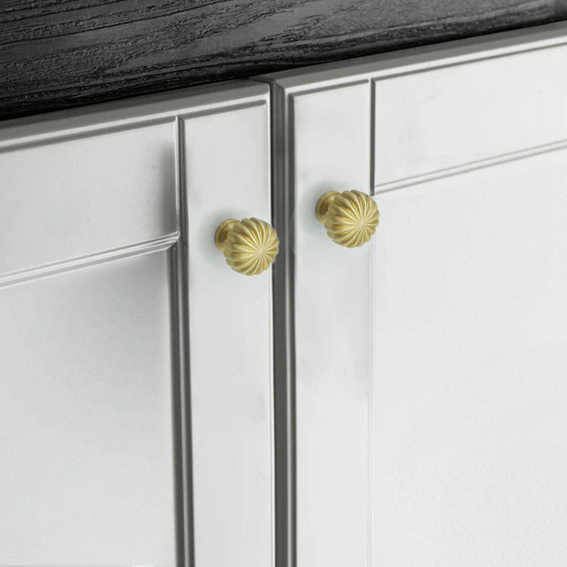 Solid Brass Drawer Knobs Pulls Dresser Knobs Kitchen Cabinet | Etsy