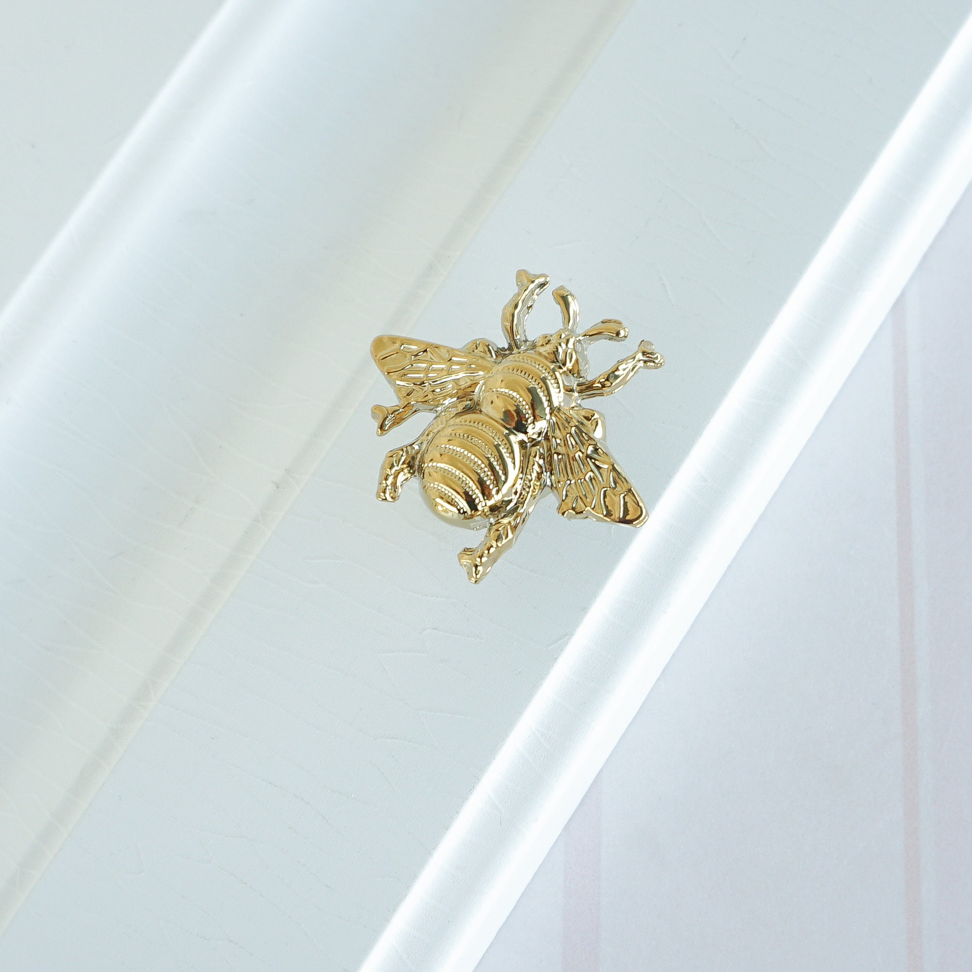 Bee Knobs Gold Brass Drawer Knobs Pulls Dresser Knobs Kitchen | Etsy