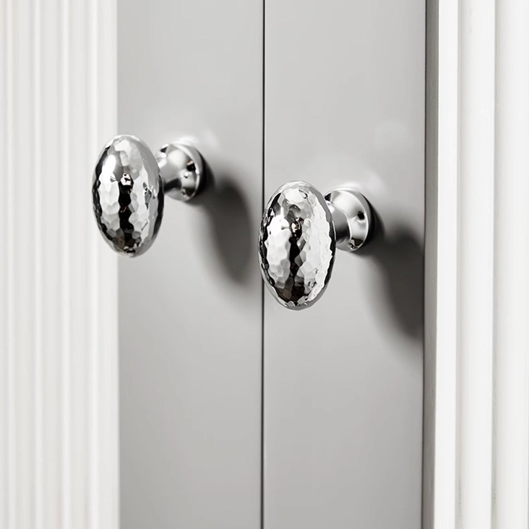 Hammer Pigeon Egg Drawer Knobs Cabinet Knobs Handles Solid Gold Chrome Drawer Pull and Knobs ...