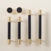 3.78'' 5'' 8.8solid Brass Leather Wardrobe Handle Cabinet Handles Dresser Drawer Knobs Pulls ...