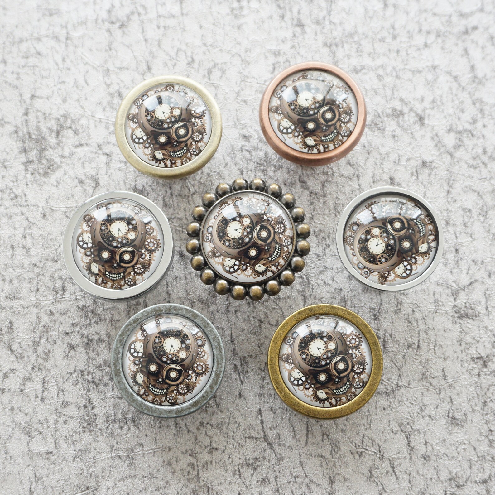 Gear Skull Drawer Knobs Pulls Handles / Kitchen Cabinet Handle - Etsy