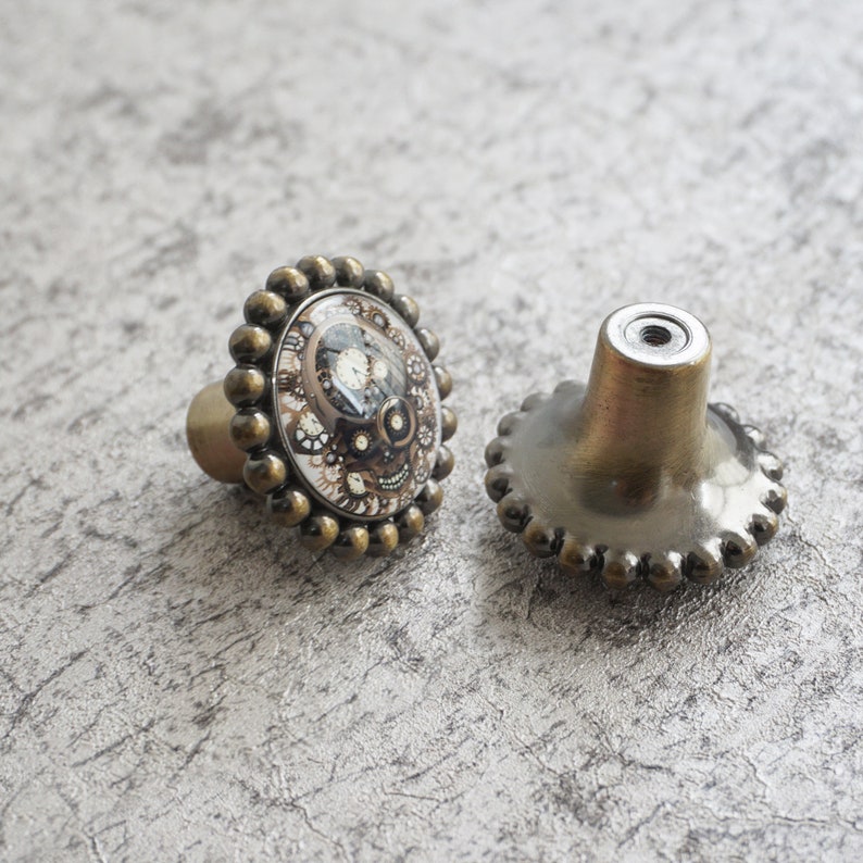 Gear Skull Drawer Knobs Pulls Handles / Kitchen Cabinet Handle - Etsy