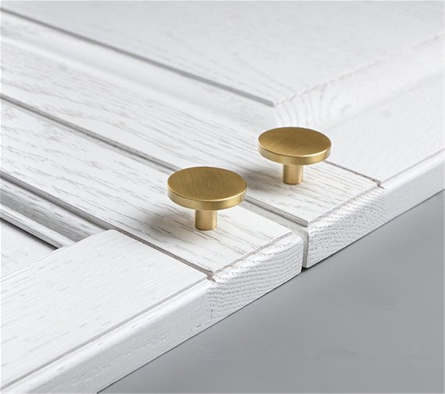 Round Brass Knobs Cabinet Knobs Handles Drawer Knobs Pull and | Etsy