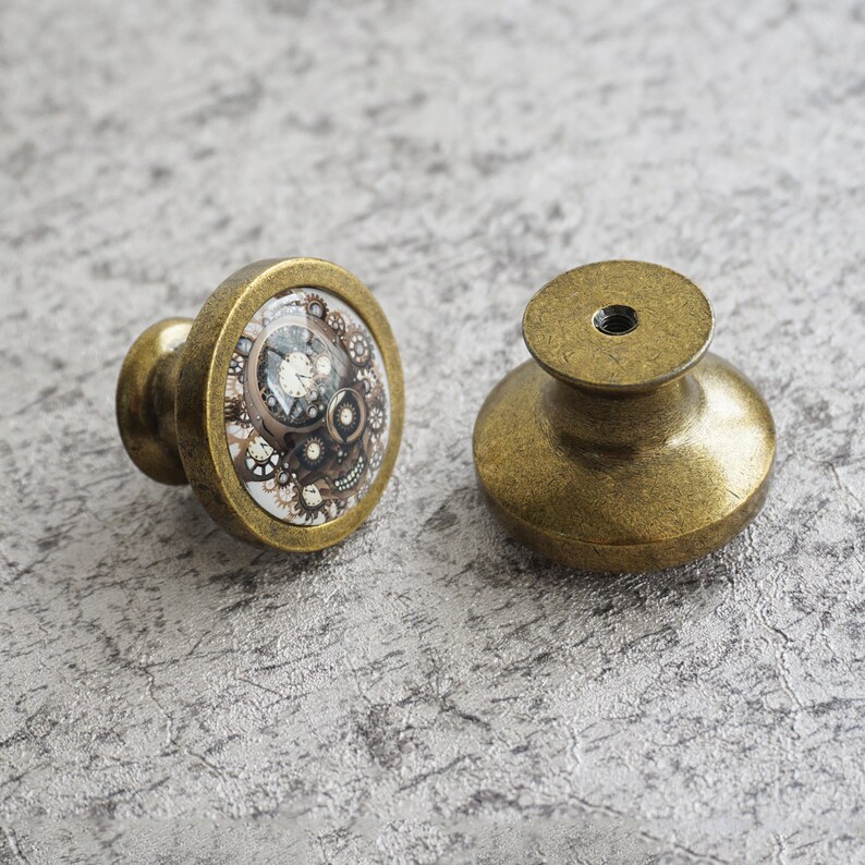 Gear Skull Drawer Knobs Pulls Handles / Kitchen Cabinet Handle - Etsy