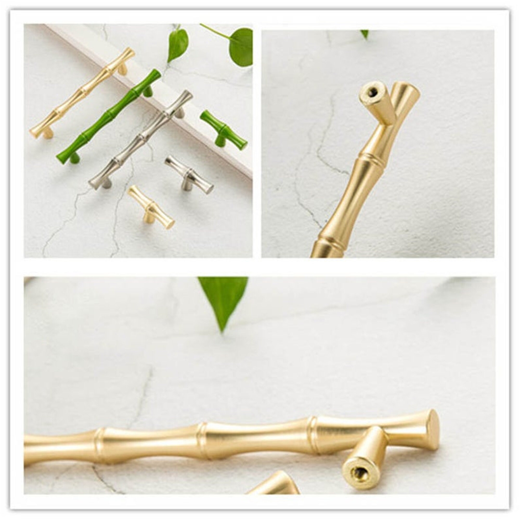 3.78 5.0 Green Bamboo Cabinet Handles Knobs | Etsy