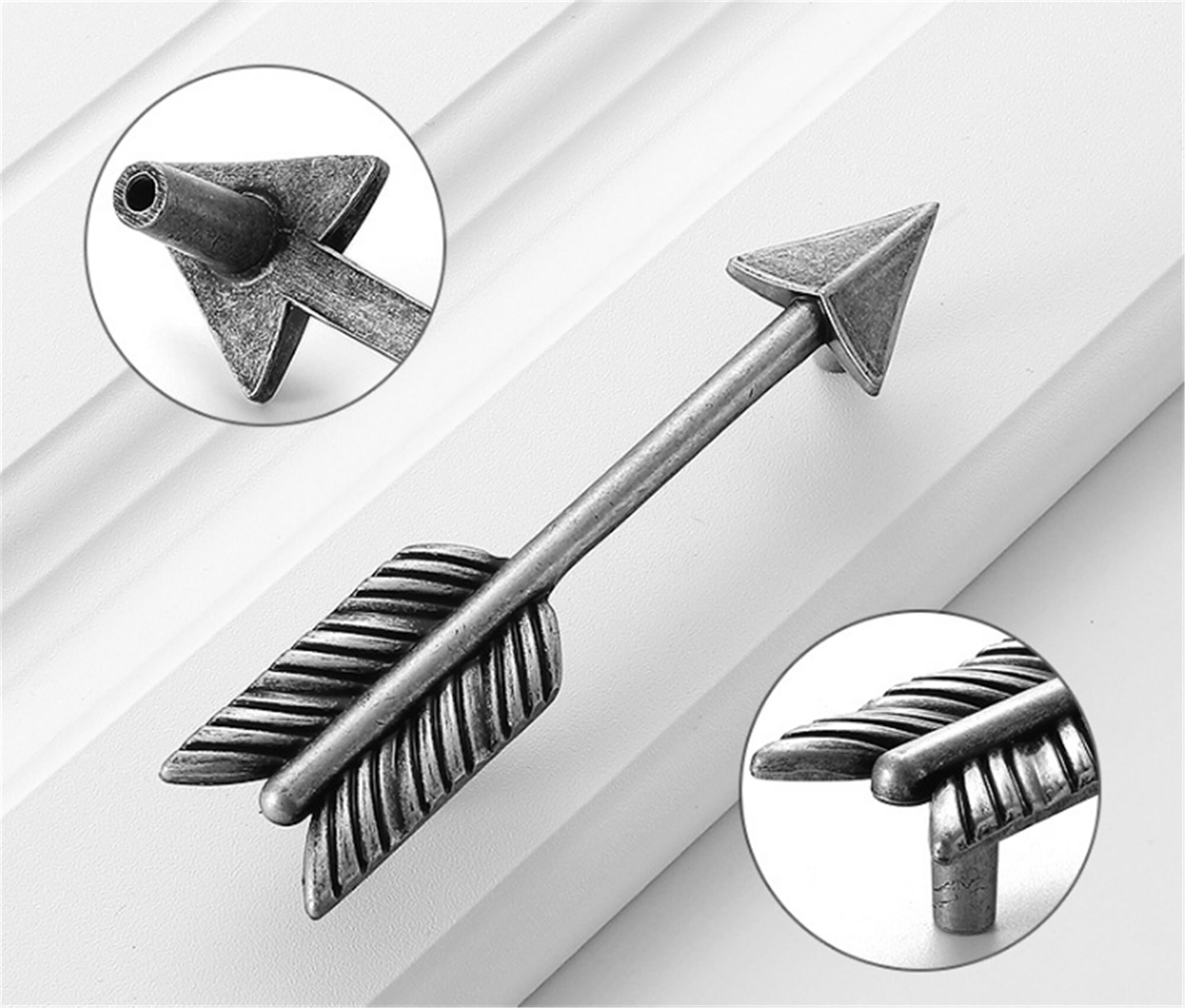 3.78 5Black Gold Iron Arrow Cabinet Handles Pulls | Etsy