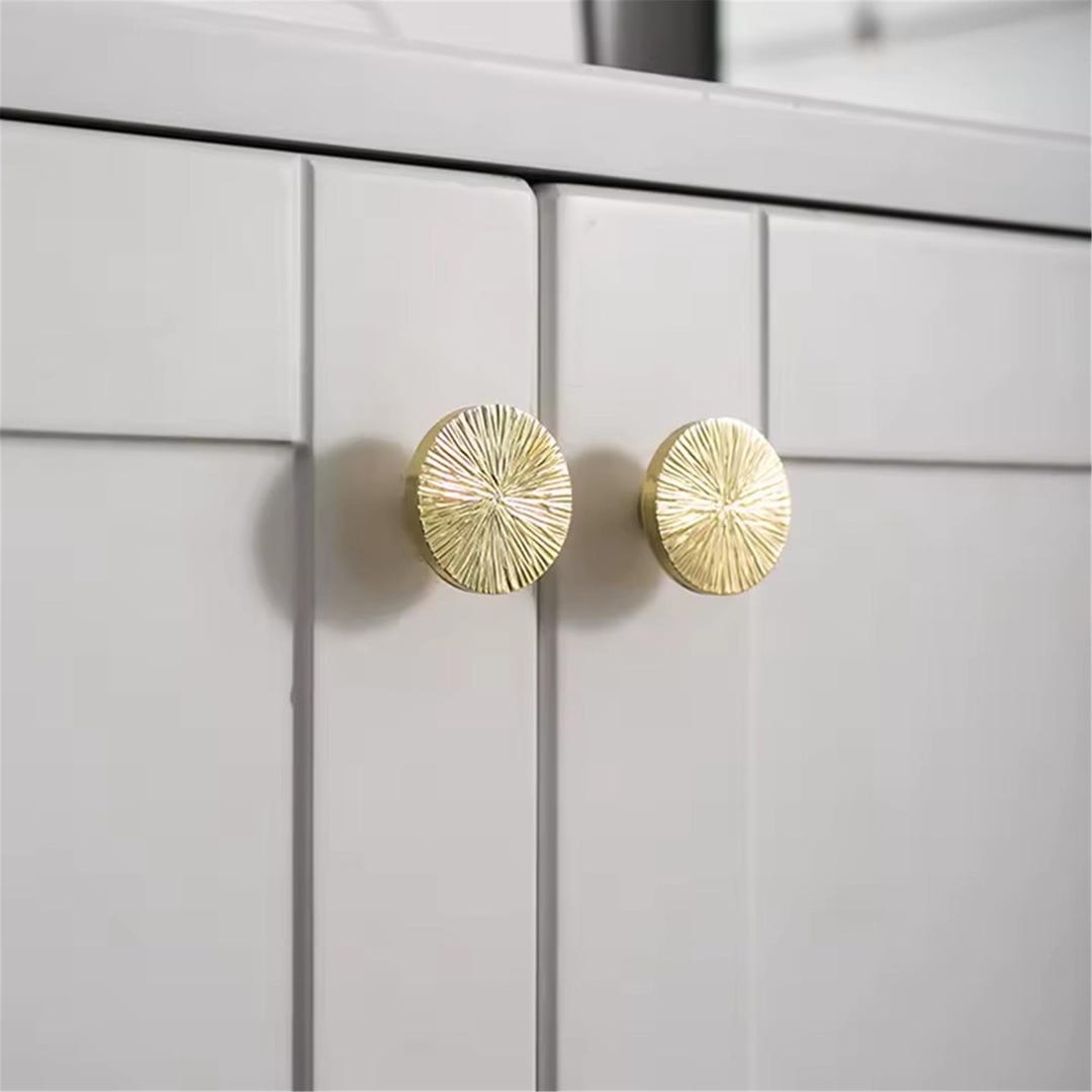 Solid Brass Drawer Knobs Pulls Hammer Dresser Knobs Kitchen Cabinet Pulls Handle Door Knob Pulls ...