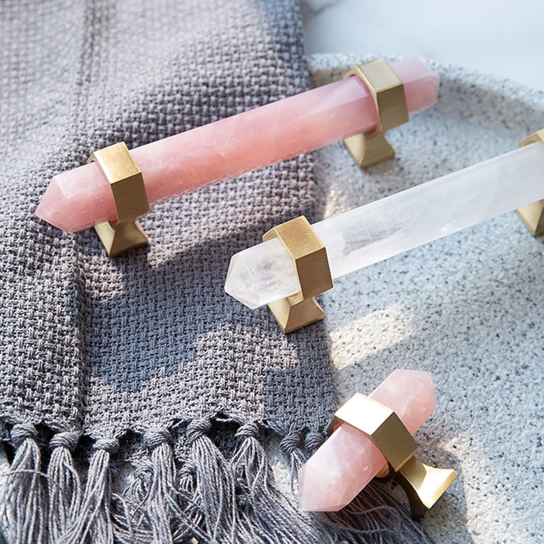 Luxury Natural Stone Drawer Pulls Handles Knobs Modern Wardrobe Handles ...