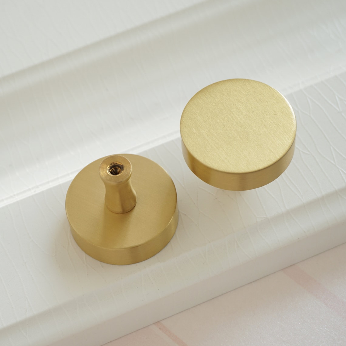 Brushed Brass Cabinet Knobs Drawer Knobs Pulls Handles Handles - Etsy
