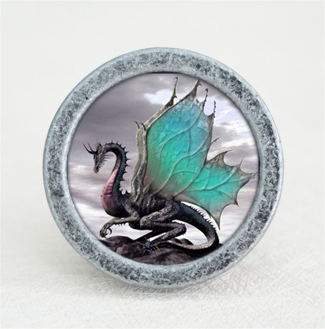 Fly Dragon Knobs Drawer Dresser Knobs Handmade Cupboard Pulls Handle ...