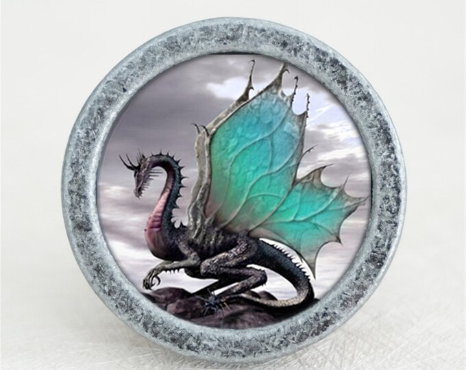 Fly Dragon Knobs Drawer Dresser Knobs Handmade Cupboard Pulls Handle ...