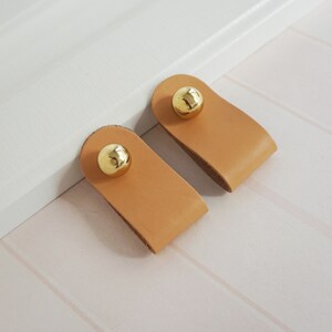 Brass Knobs Pink Leather Cabinet Knobs Door Knobs Drawer Knobs Dark Blue Dresser Knobs Navy ...