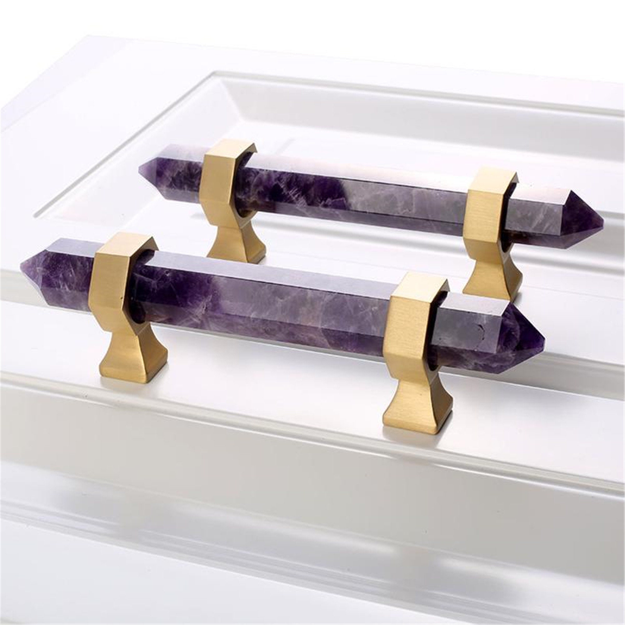Luxury Crystal Stone Drawer Pulls Handles Knobs Modern - Etsy Canada