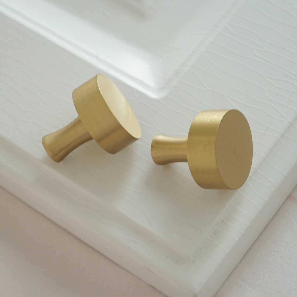 Brushed Brass Cabinet Knobs Drawer Knobs Pulls Handles Handles - Etsy