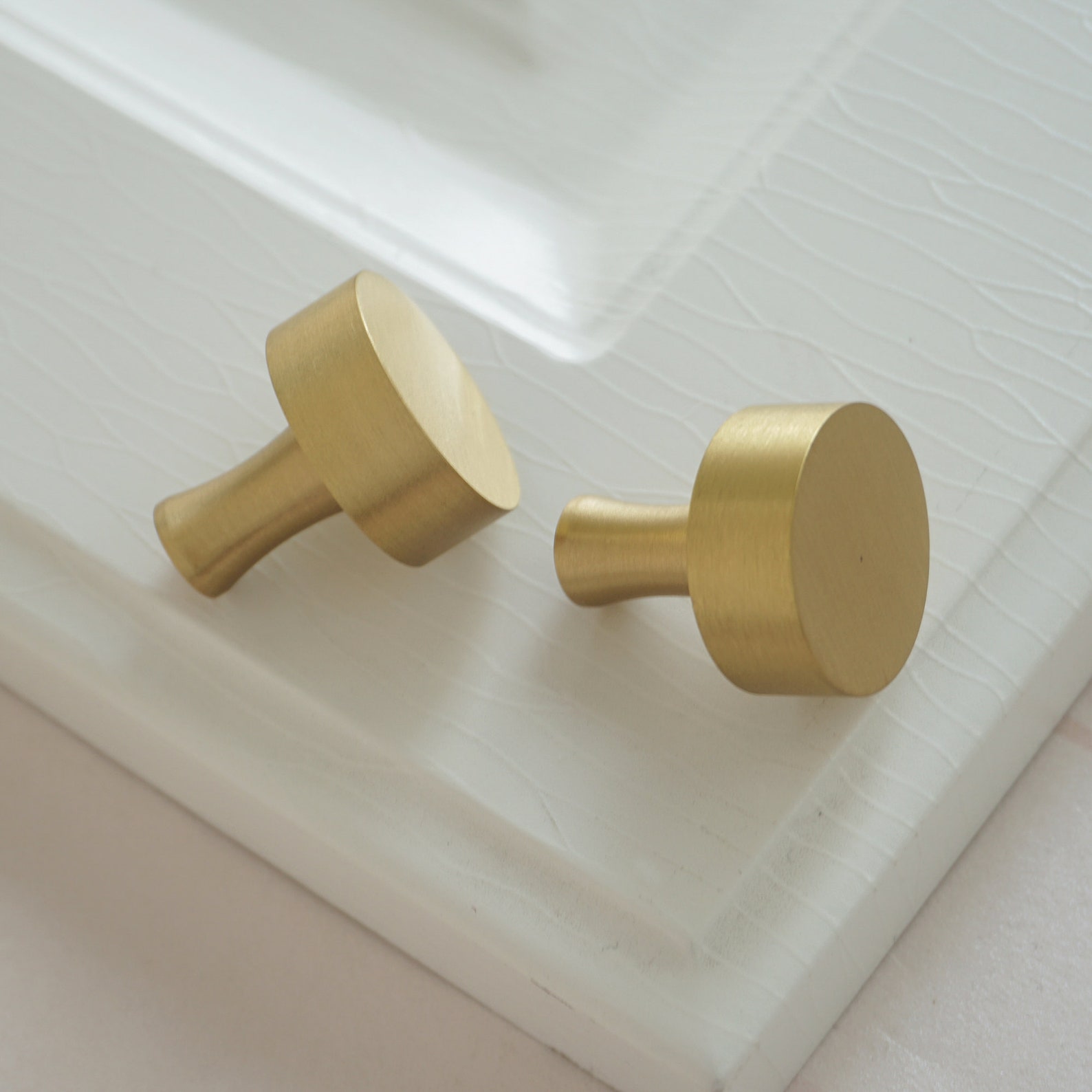 Brushed Brass Cabinet Knobs Drawer Knobs Pulls Handles Handles - Etsy