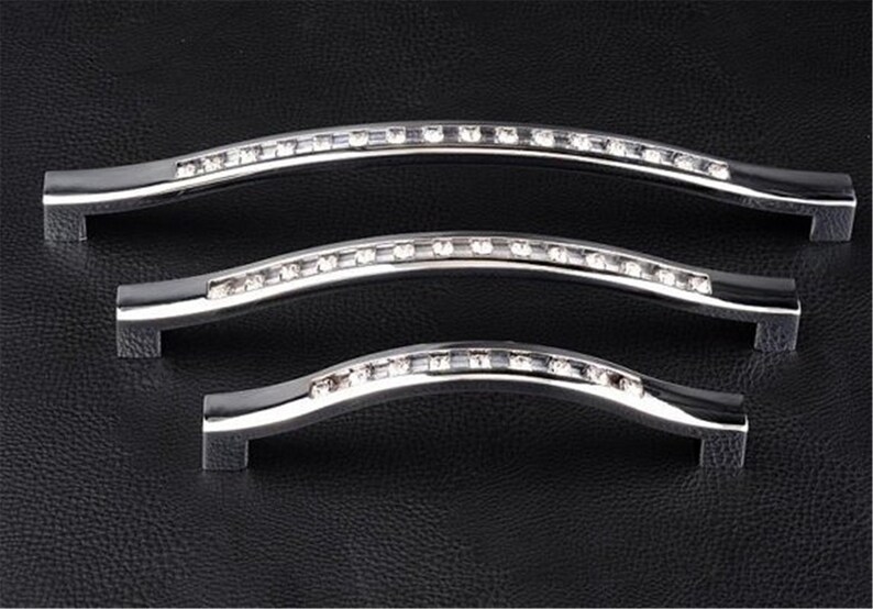 3.78'' 5'' 6.3'' Sparkly Glass Drawer | Etsy