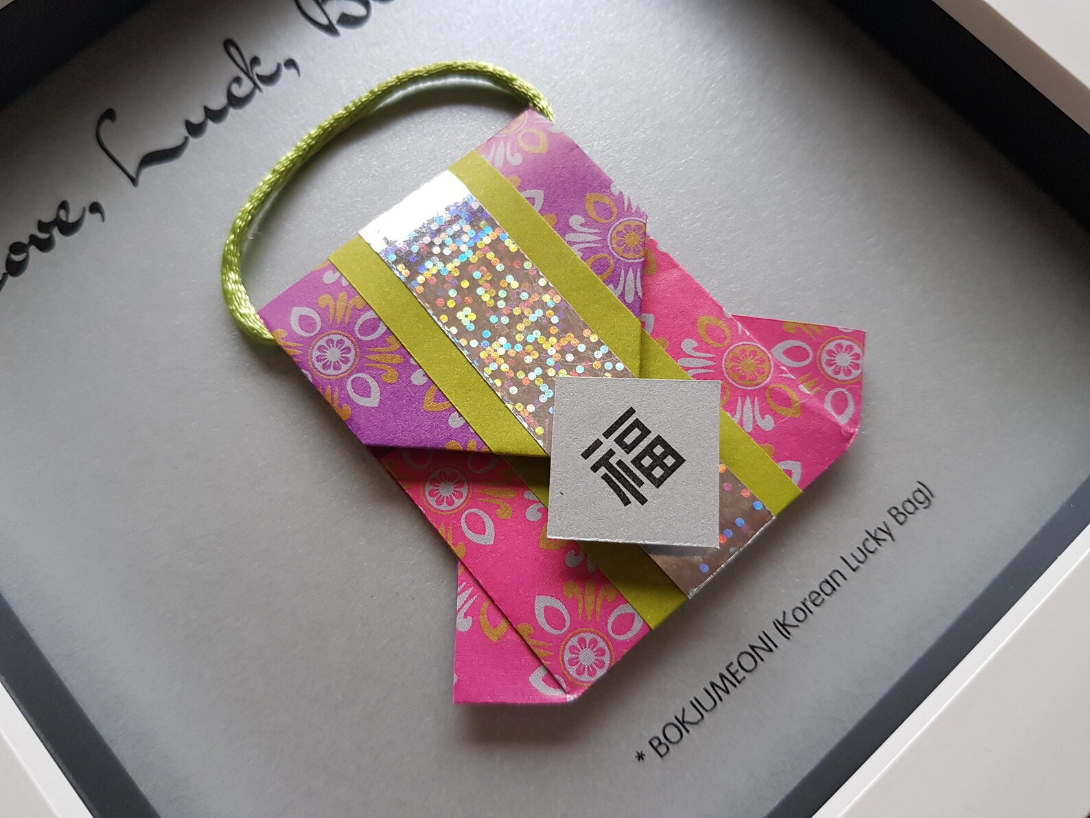 Good Luck Gifts / Good Luck Origami Frame / Gifts for New Job - Etsy UK