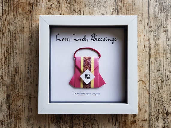 Good Luck Gifts / Good Luck Origami Frame / Gifts for New Job | Etsy UK