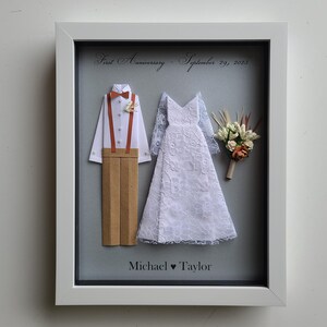 Personalized Origami Wedding Frame | Custom Anniversary Gift | Handmade ...