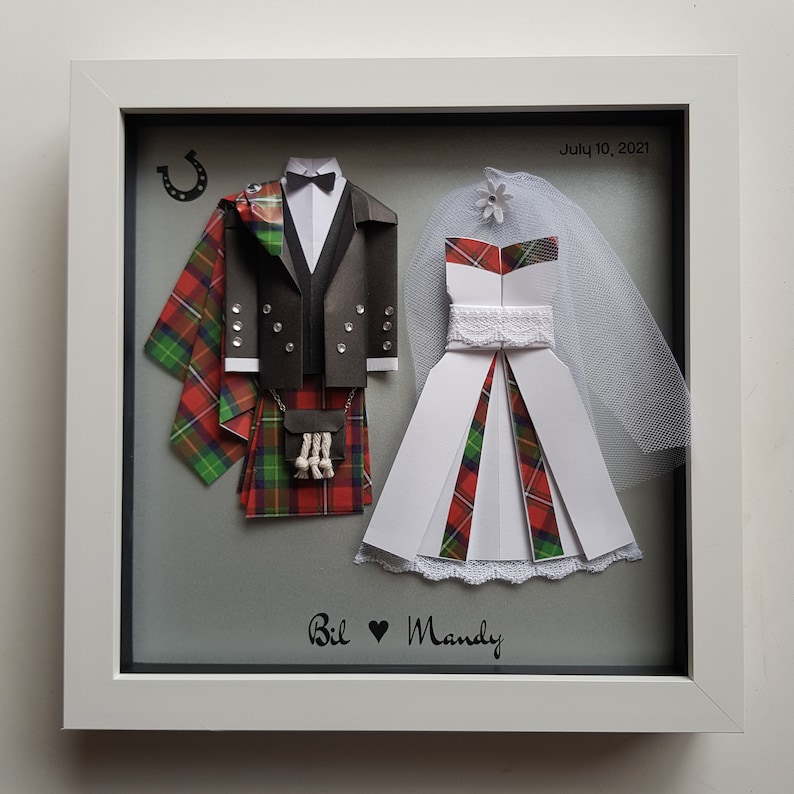 Scottish Wedding Frame / Personalised Wedding Gift - Etsy