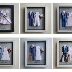 Personalized Origami Wedding Frame | Custom Anniversary Gift | Handmade ...