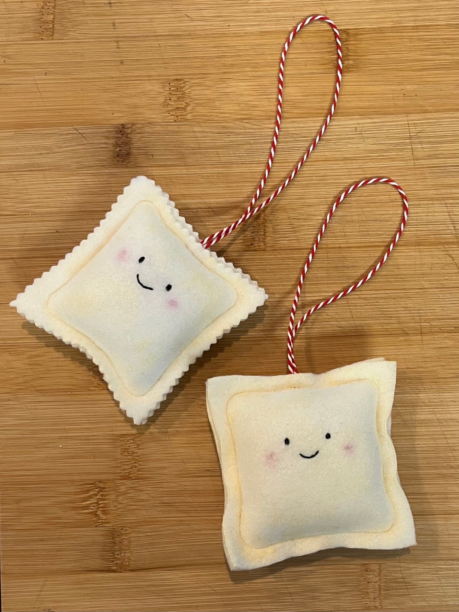 Ravioli Plush - Hand-sewn Fleece Pasta Decor - Etsy