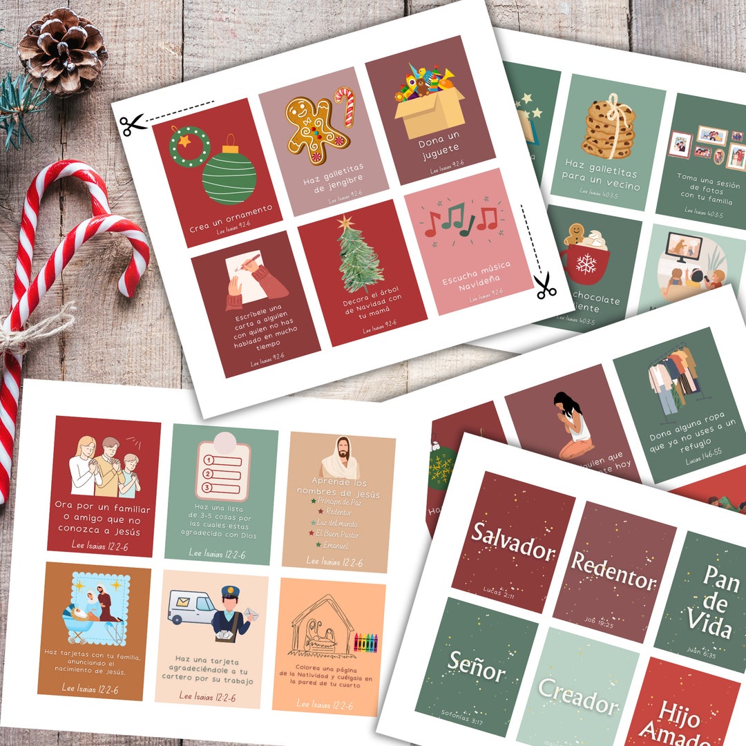 Spanish Advent Christian Flashcards, Spanish Christian Christmas ...