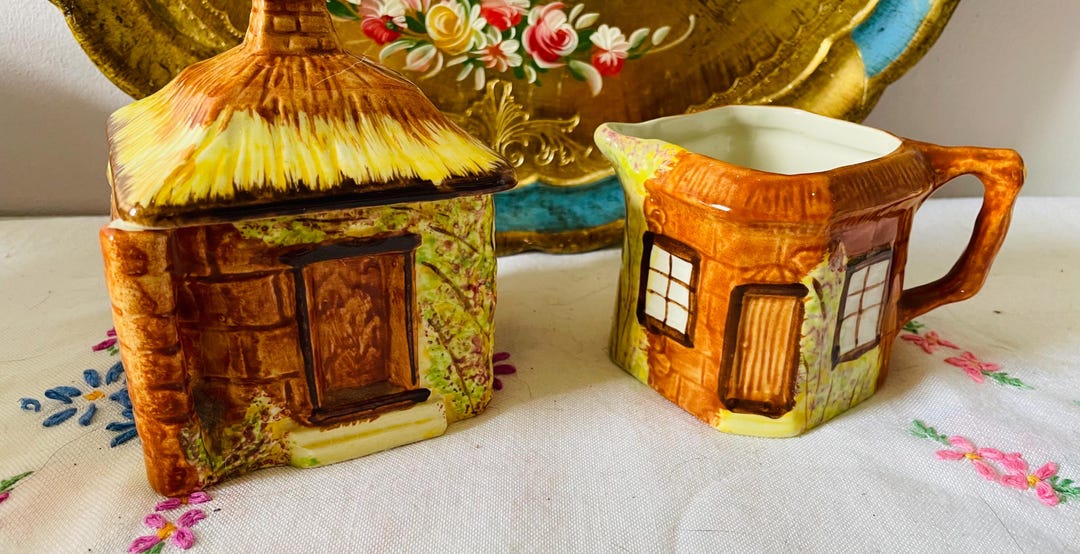 Cottage Ware Sugar Basin With Lid and Milk Jug - Price Kensington - Etsy