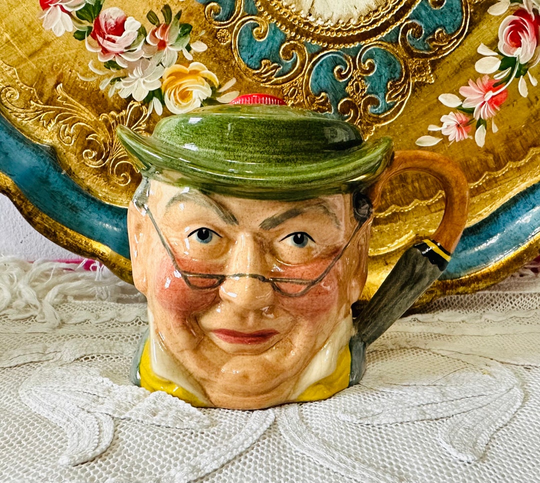 Sylvac 'mr. Pickwick' 'toby/character' Cork Jug - Etsy