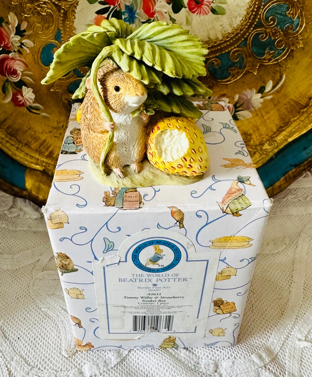 Beatrix Potter Trinket Box 'timmy Willie & Strawberry' - Etsy
