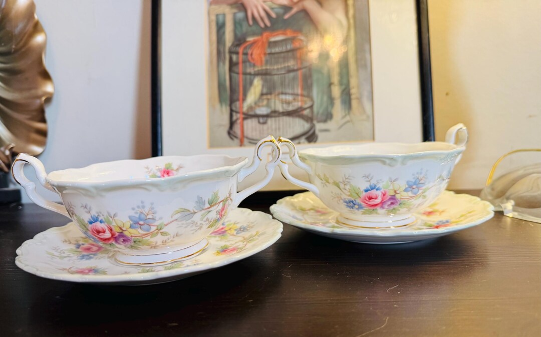 Royal Albert Colleen Soup Coupe & Saucer - Etsy