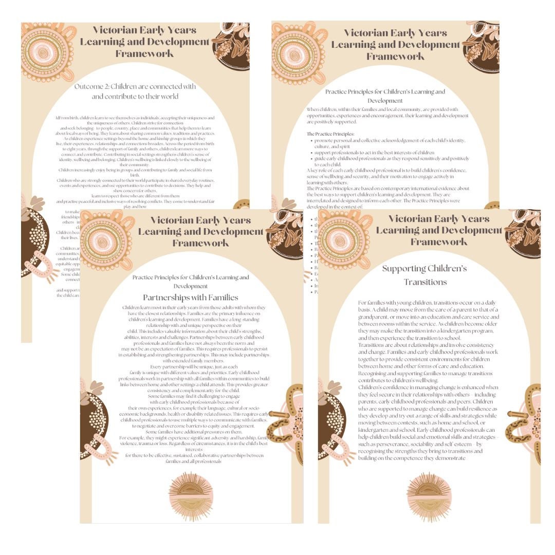 Victorian Early Years Learning and Development Framework - Etsy
