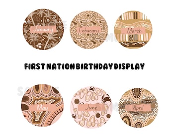 Aboriginal Birthday Display Chart PPT | Indigenous Aboriginal Classroom ...