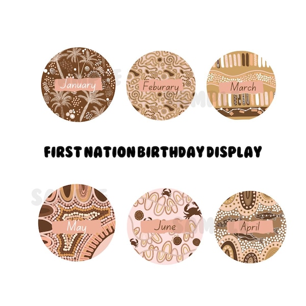 Aboriginal Birthday Chart - Etsy Australia