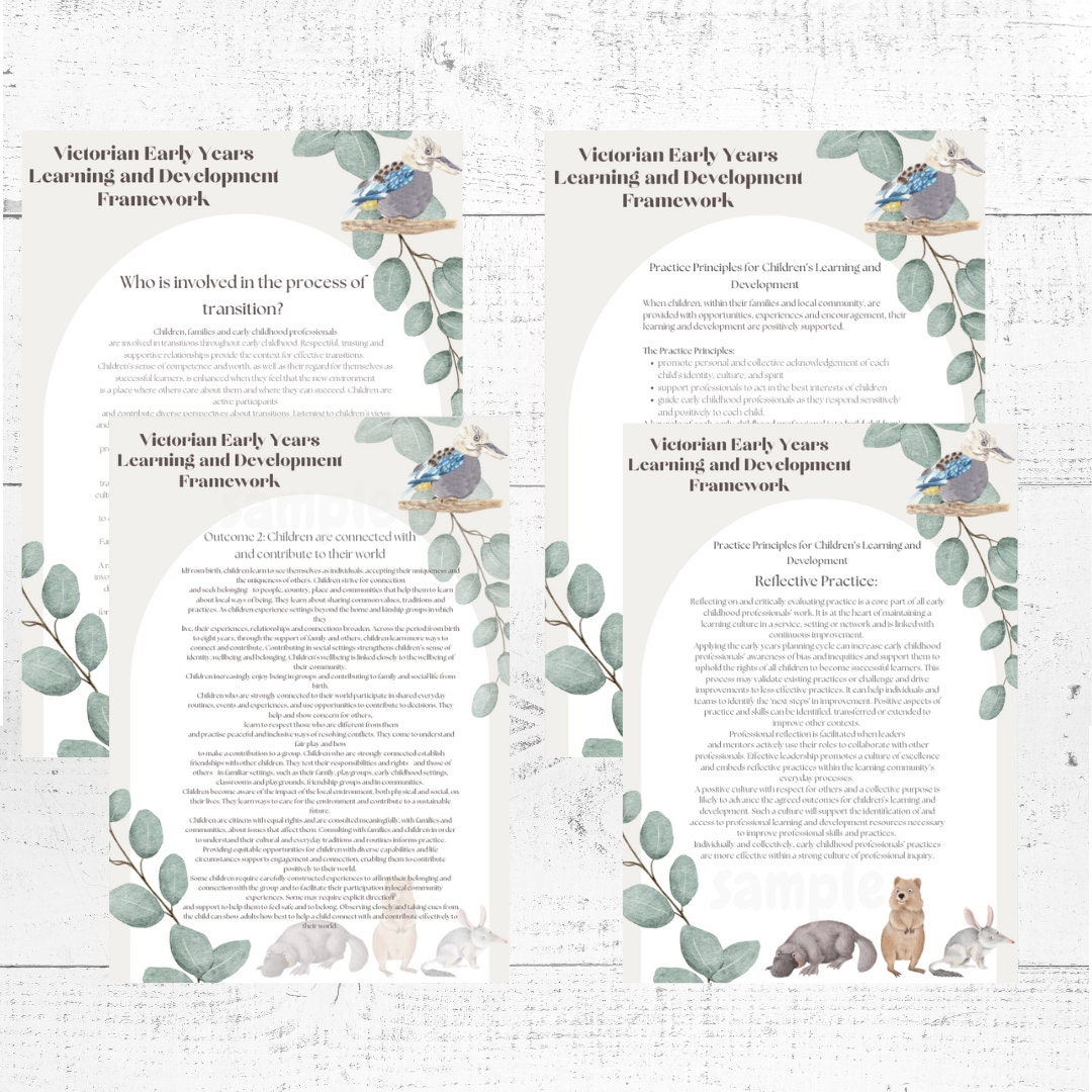 Victorian Early Years Learning and Development Framework VEYLDF Digital ...
