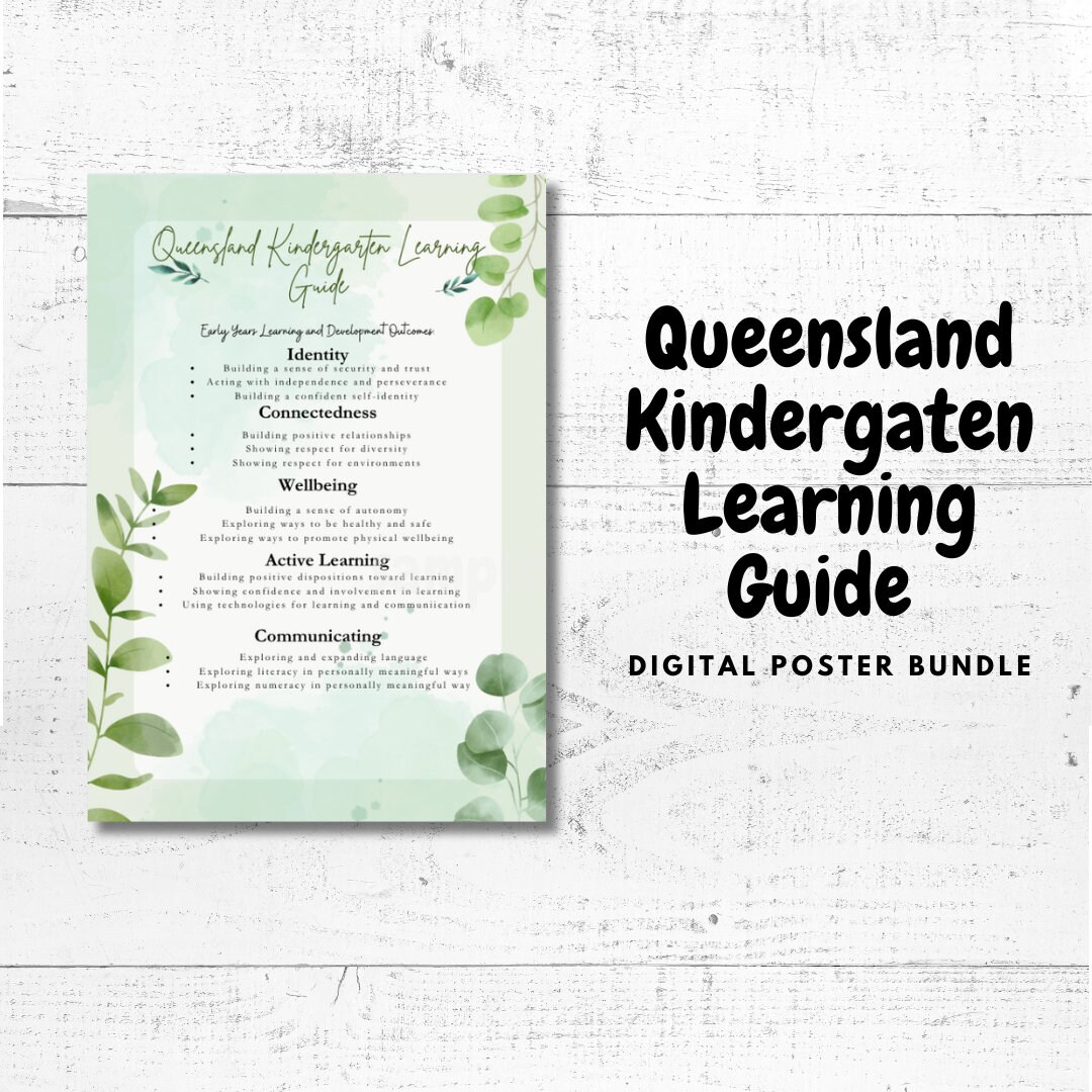 Queensland Kindergarten Learning Guide QKLG Digital Download Water ...