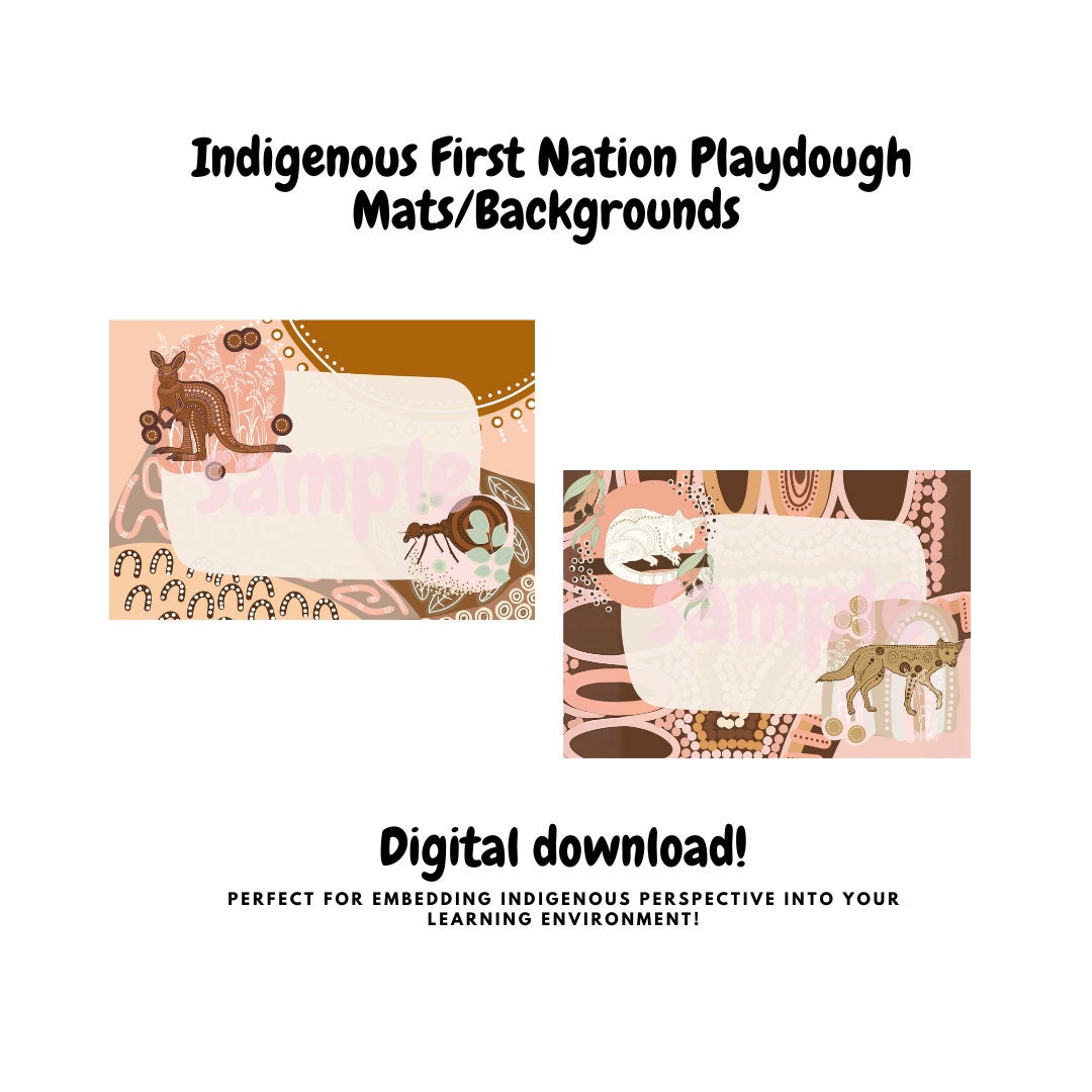 Indigenous First Nation Aboriginal Australian Dough Mats and A4 ...