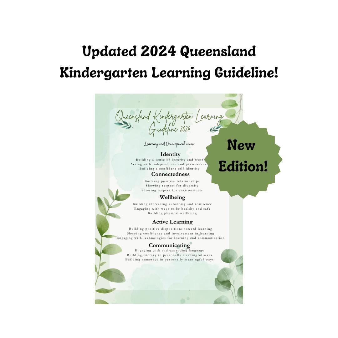 Queensland Kindergarten Learning Guideline QKLG 2024 Digital Download ...