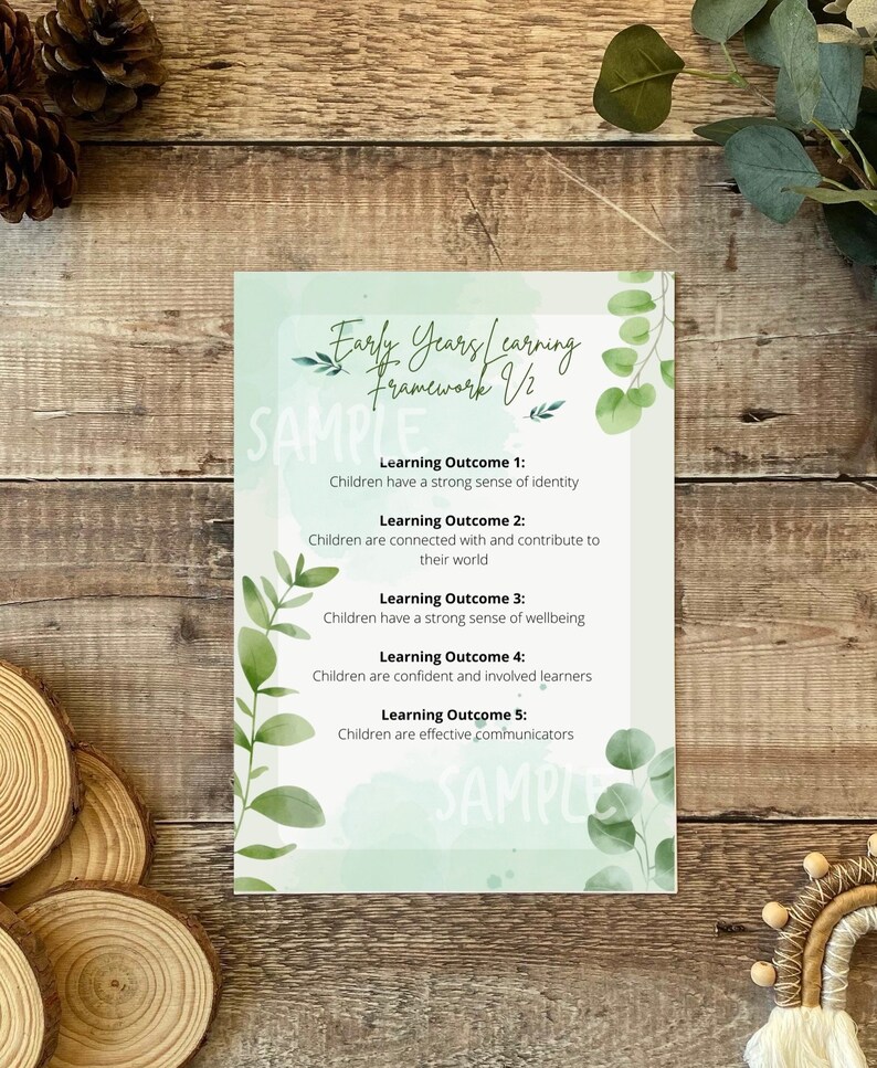 Early Years Learning Framework V2 EYLF Version 2 Digital Download Green ...