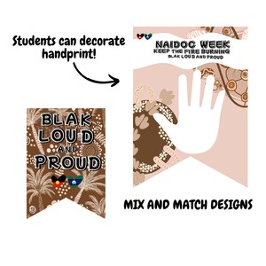 NAIDOC Week Indigenous Pink Bunting Classroom Preschool Daycare ...