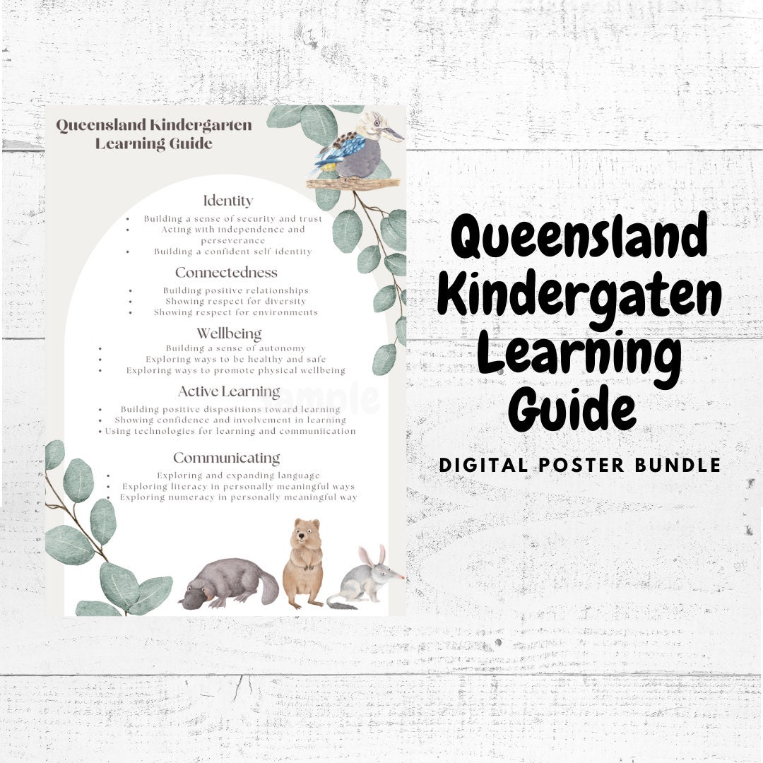 Queensland Kindergarten Learning Guide QKLG Digital Download Australian ...