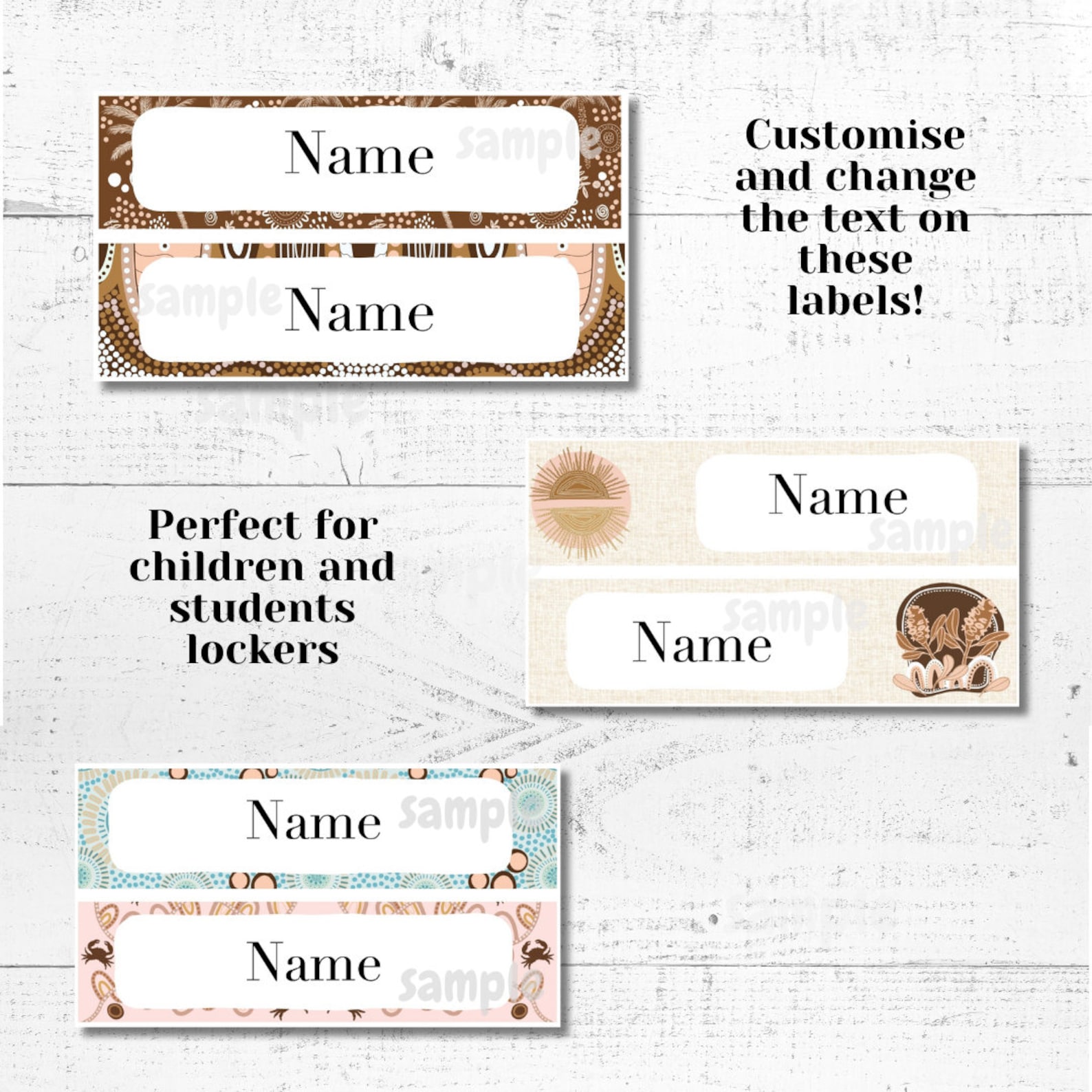 Classroom Labels Indigenous Preschool Daycare Decoration - Etsy