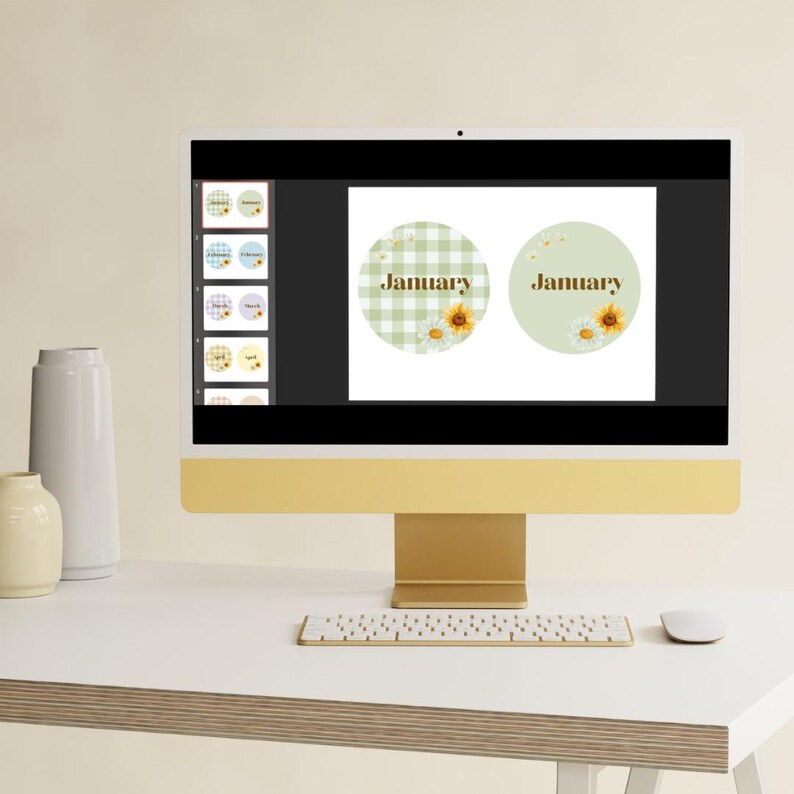 Birthday Chart Rainbow Gingham Classroom Preschool Daycare Decoration ...