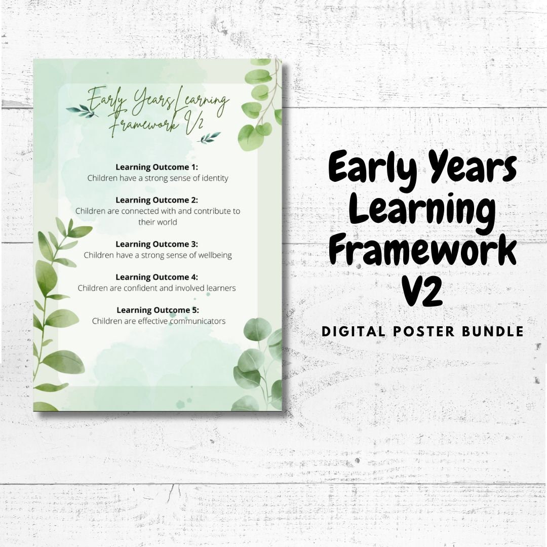Early Years Learning Framework V2 EYLF Version 2 Digital Download Green ...